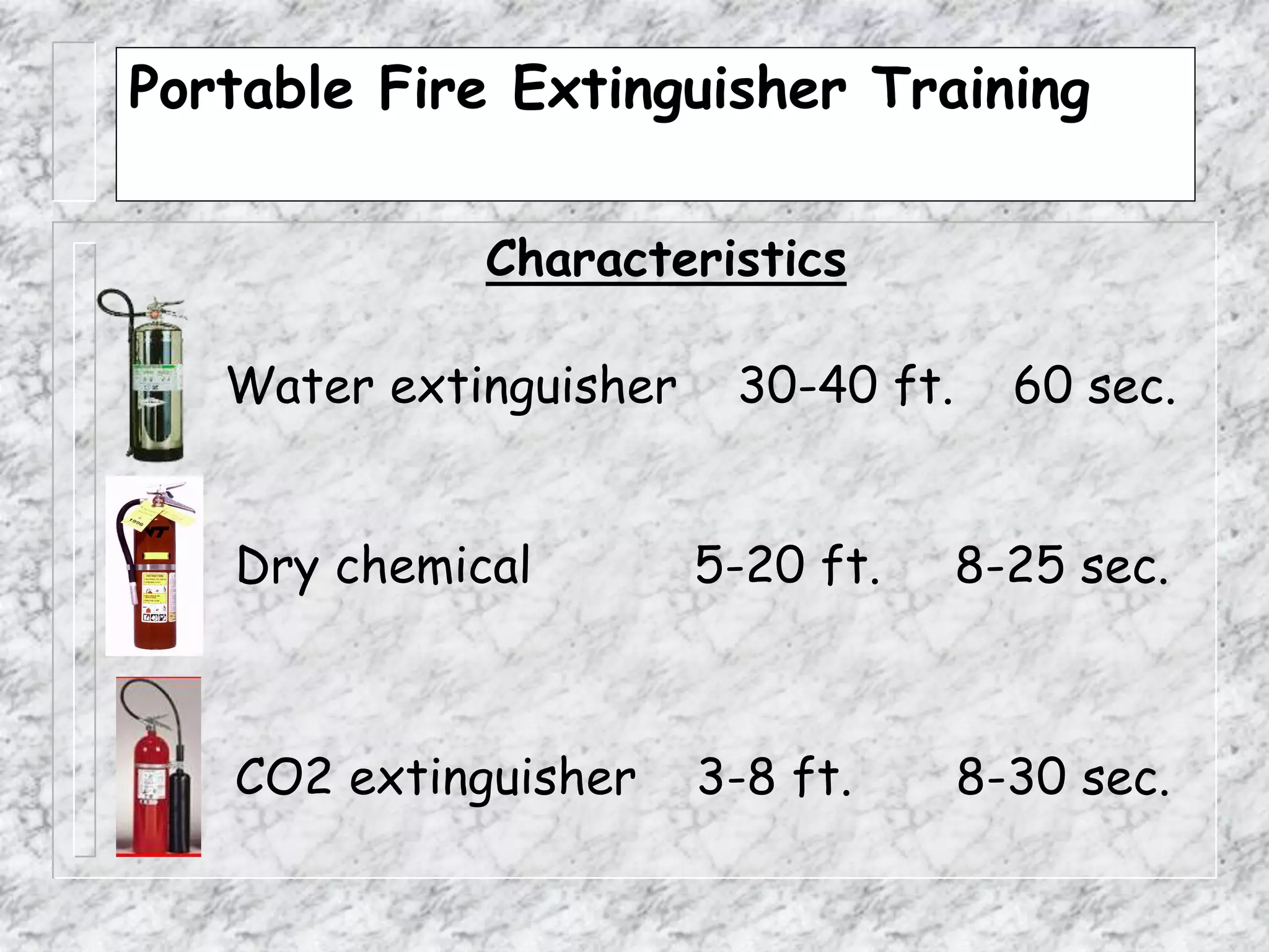 Portable fire extinguisher training | PPT
