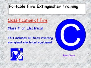 Portable fire extinguisher training | PPT