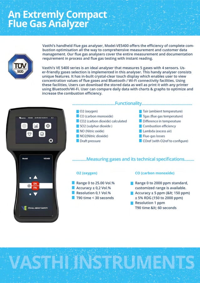 portable flue gas analyzer VE5400.pdf