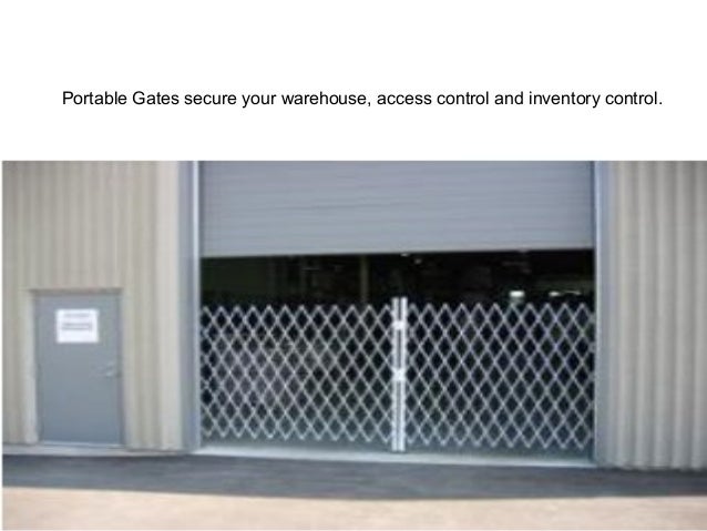 Portable gates secure your warehouse