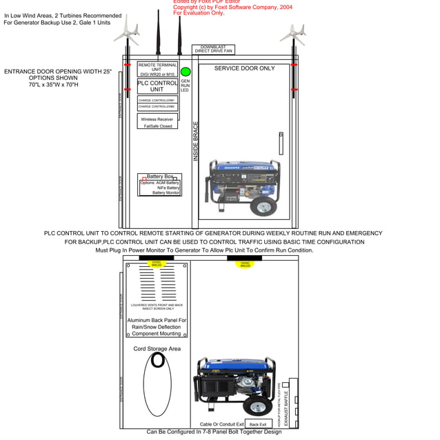 Portable generator enclosure panel kit complete at www.apx-enclosures.com