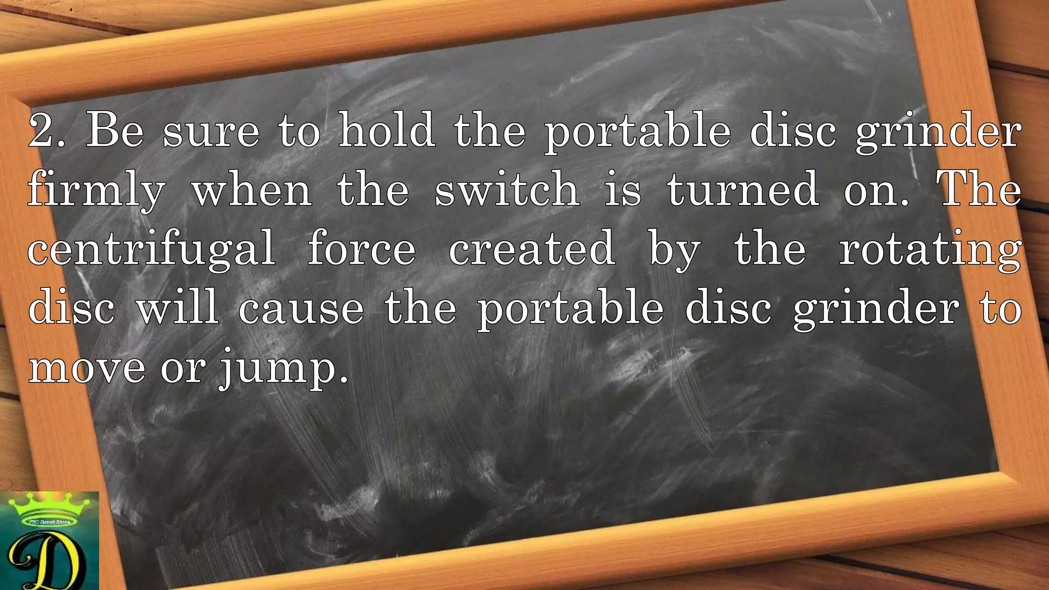 PARTS, FUNCTIONS AND OPERATING PROCEDURES OF A PORTABLE DISC GRINDER | PPTX