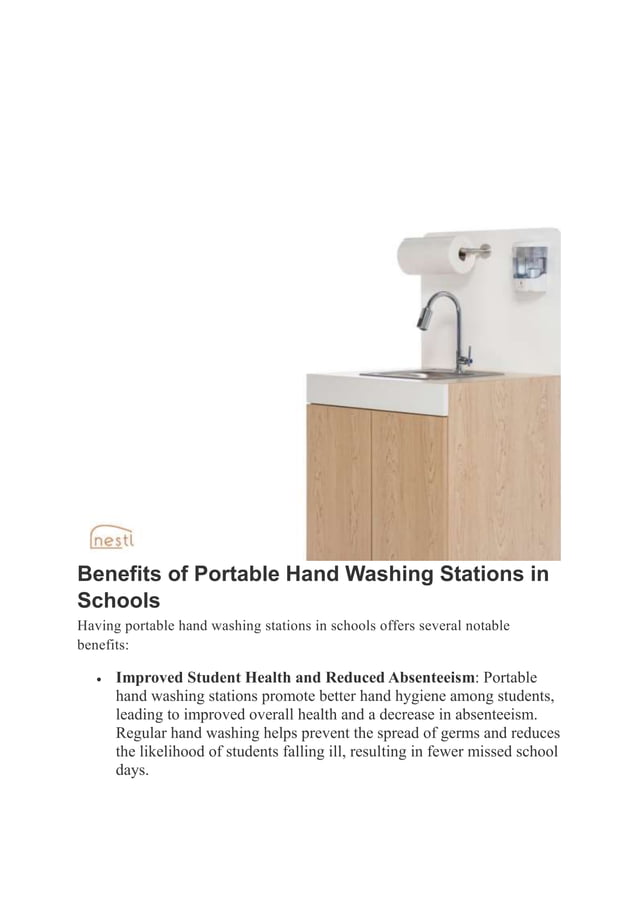 Portable Hand Washing Stations - Hygiene On The Go For Offices And ...