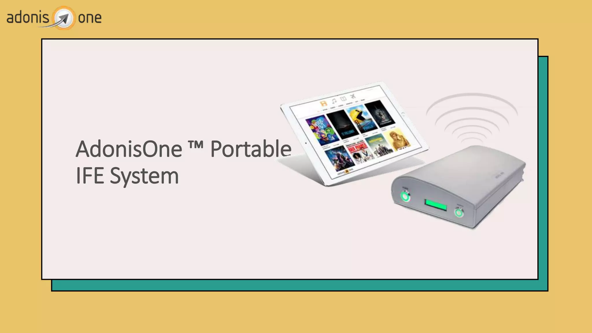 portable ife | AdonisOne | PPT