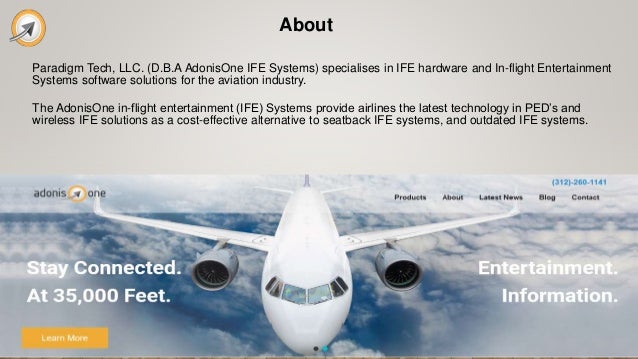Portable ife system | AdonisOne | PPT