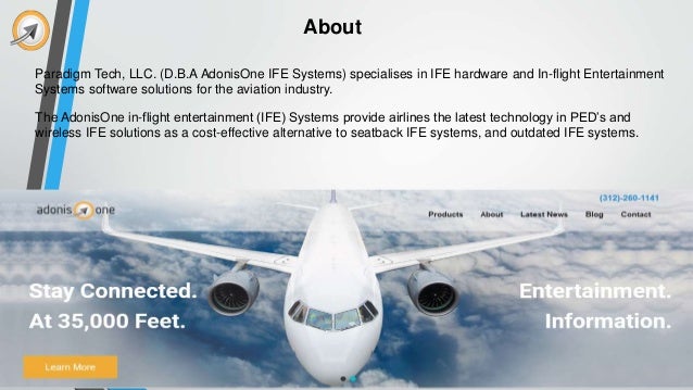 Portable ife system | AdonisOne | PPTX
