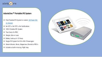 portable ife system | AdonisOne | PPT