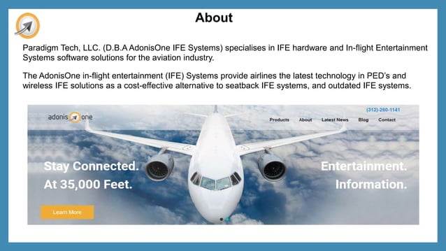 portable ife system | AdonisOne | PPT