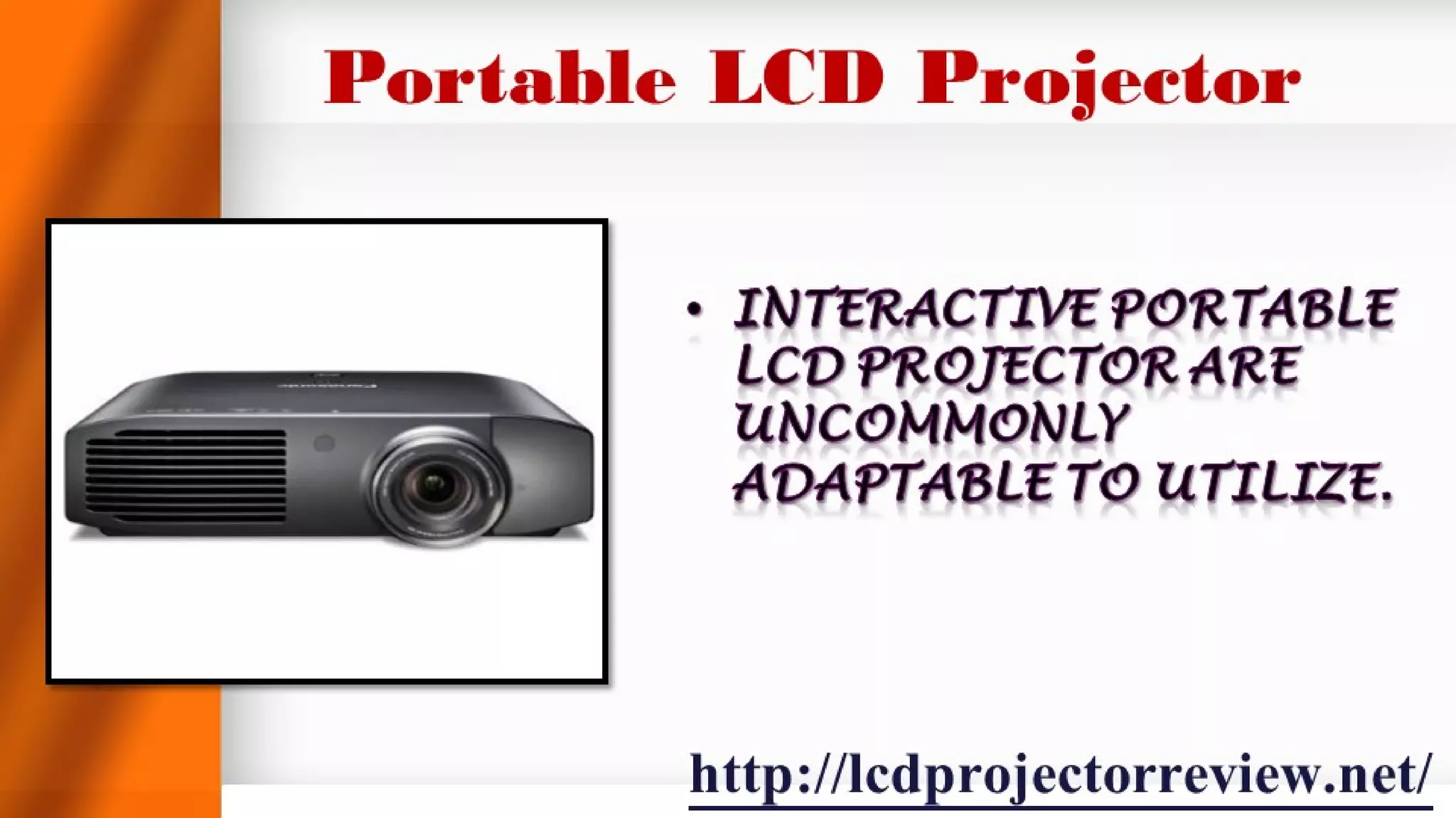 Portable LCD Projector | PPT | Computer Peripherals | Computing