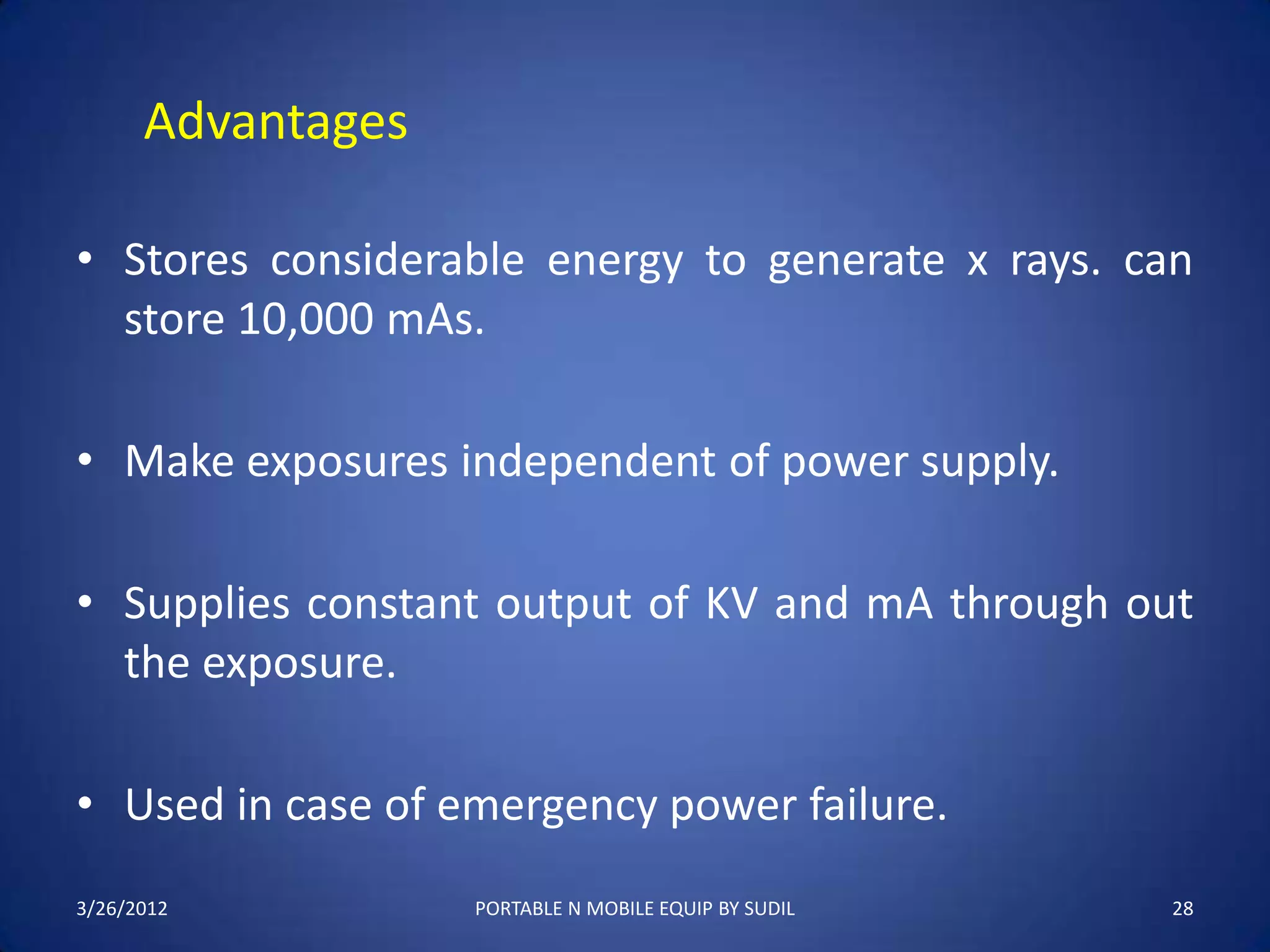 Portable n mobile unit | PPTX
