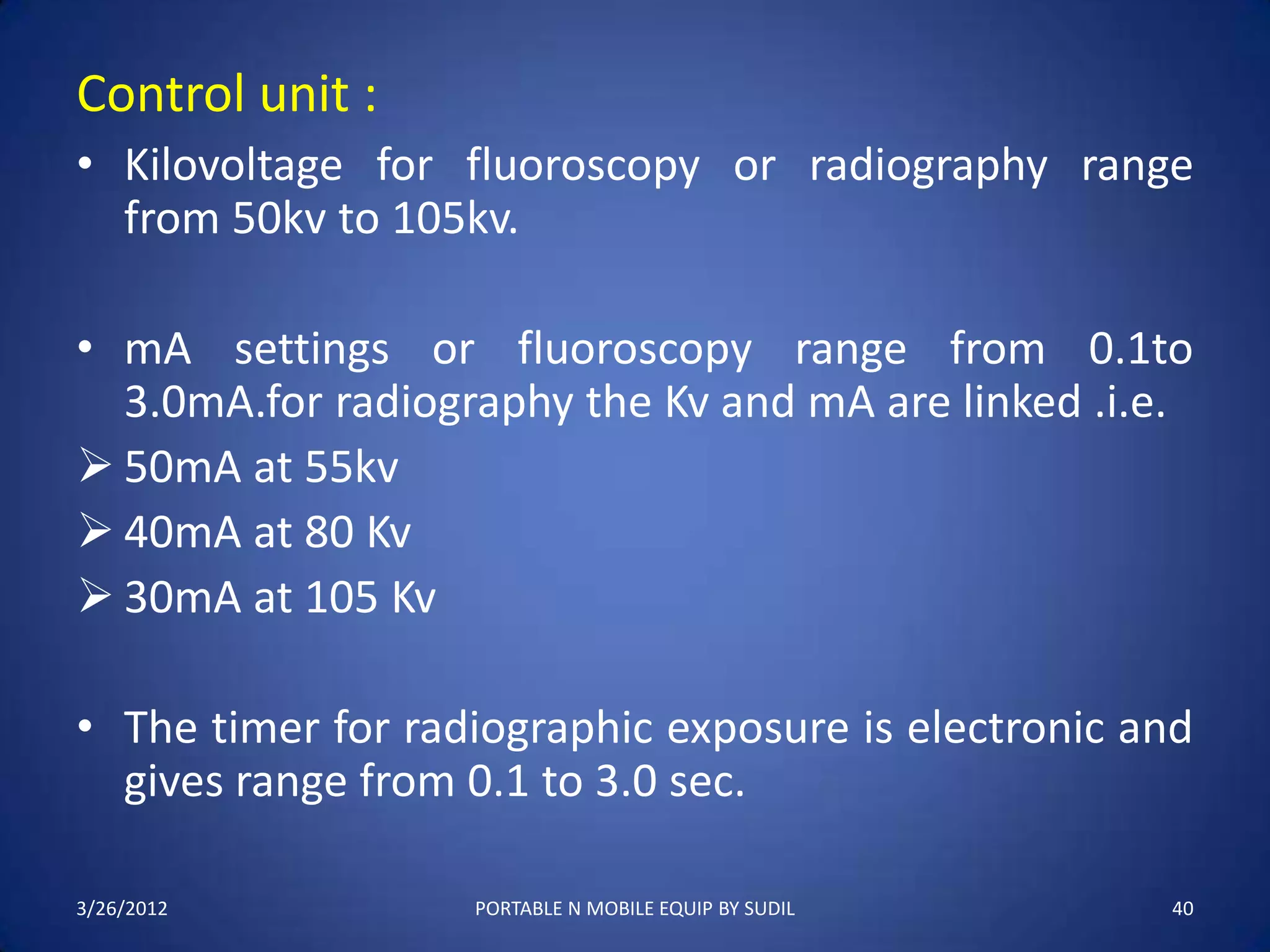 Portable n mobile unit | PPTX
