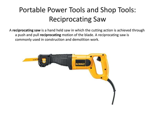 Portable power tools and shop tools revised | PPT