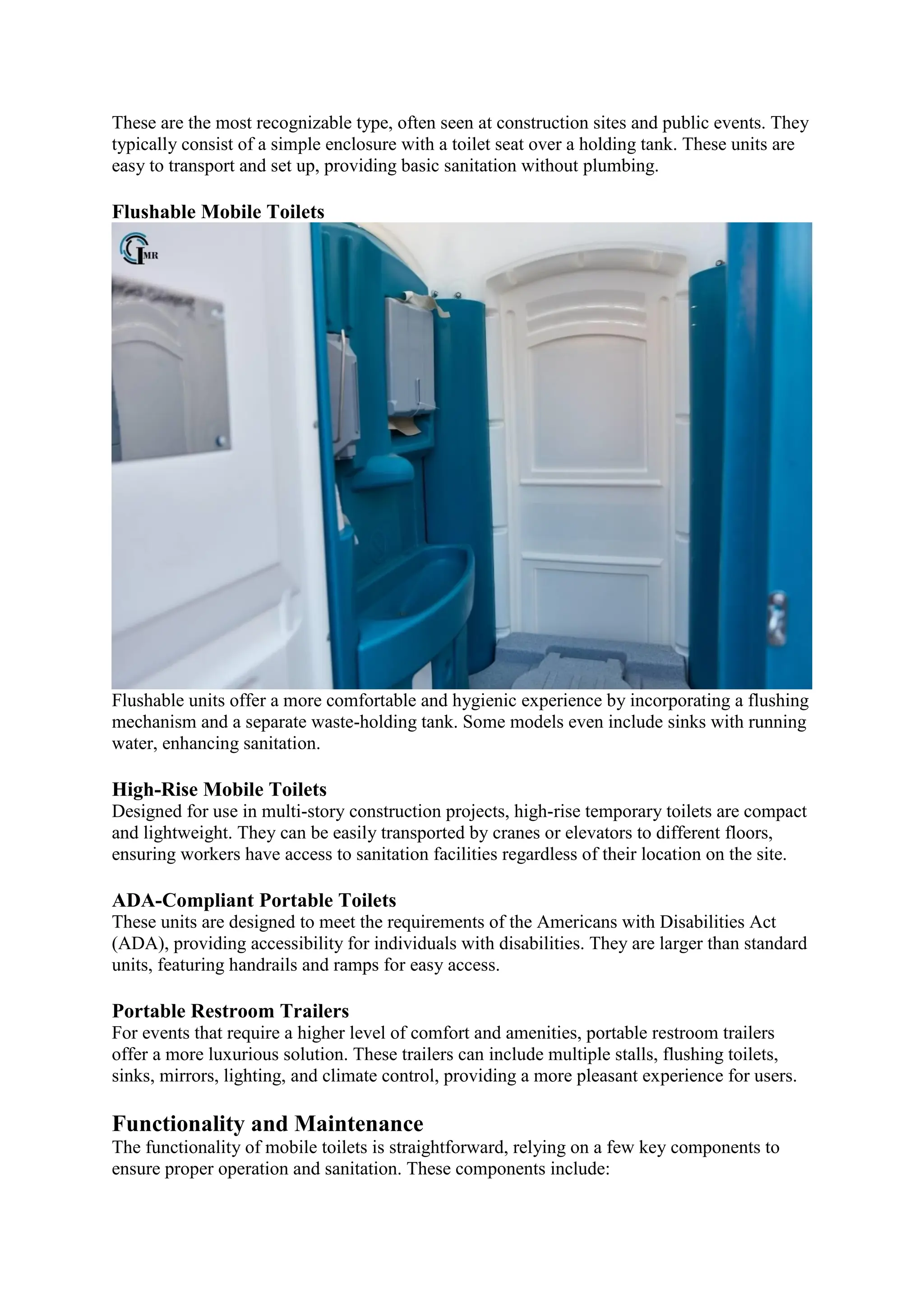 Portable Toilets: Types, Functionality, Importance and Benefits ...