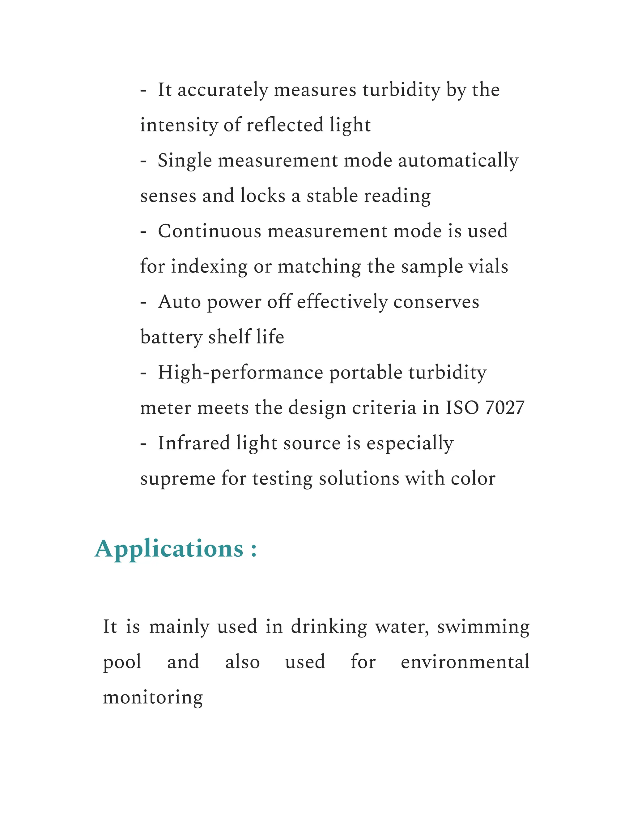 Portable Turbidity Meter | PDF