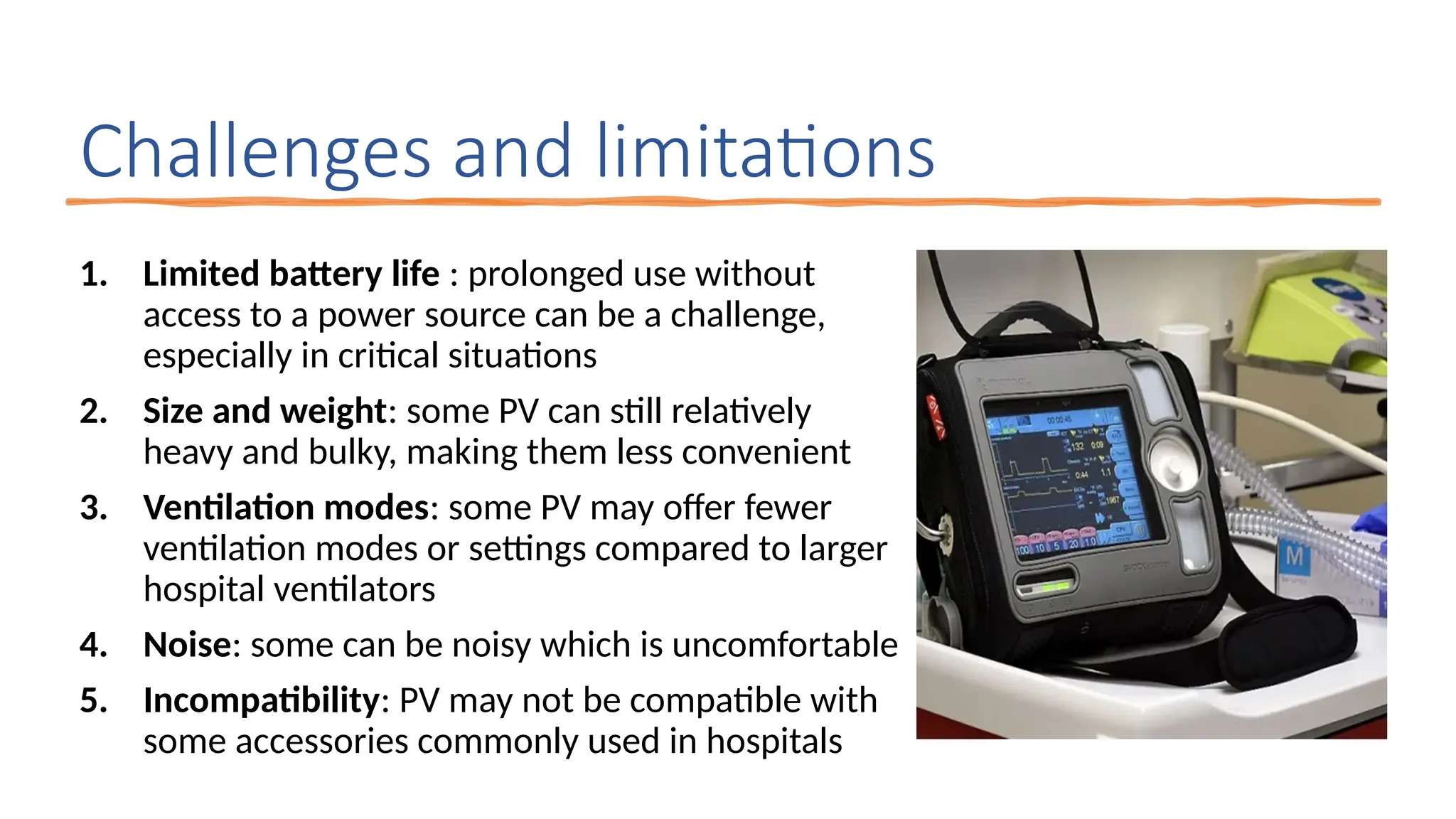 Portable ventilator for patient transfer | PPTX