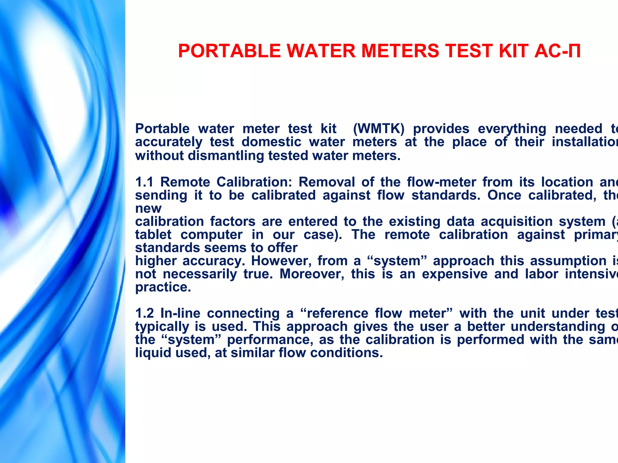 Portable water meter test kit2 | PPT