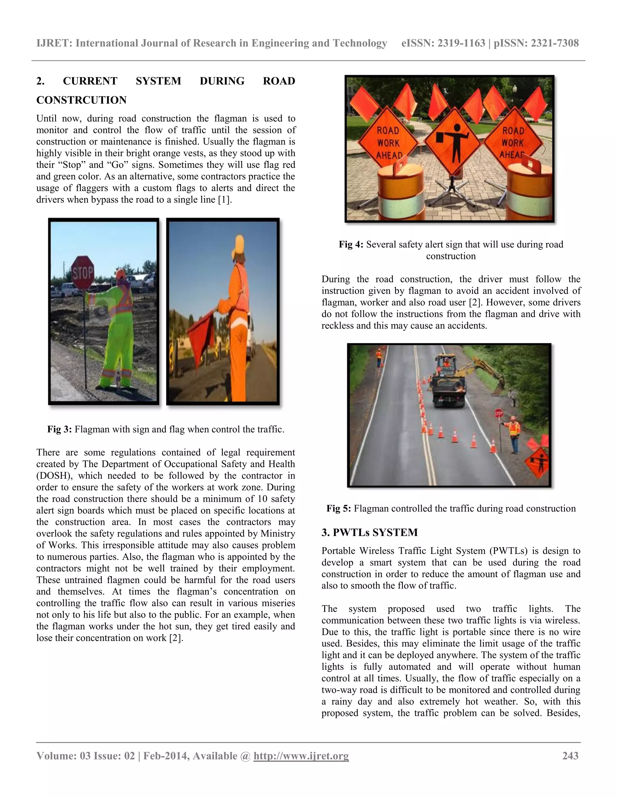 Portable wireless traffic light system (pwtls) | PDF