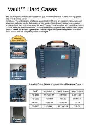 Portabrace hardcases vault | PDF