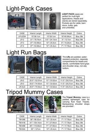 Portabrace light en tripod cases | PDF