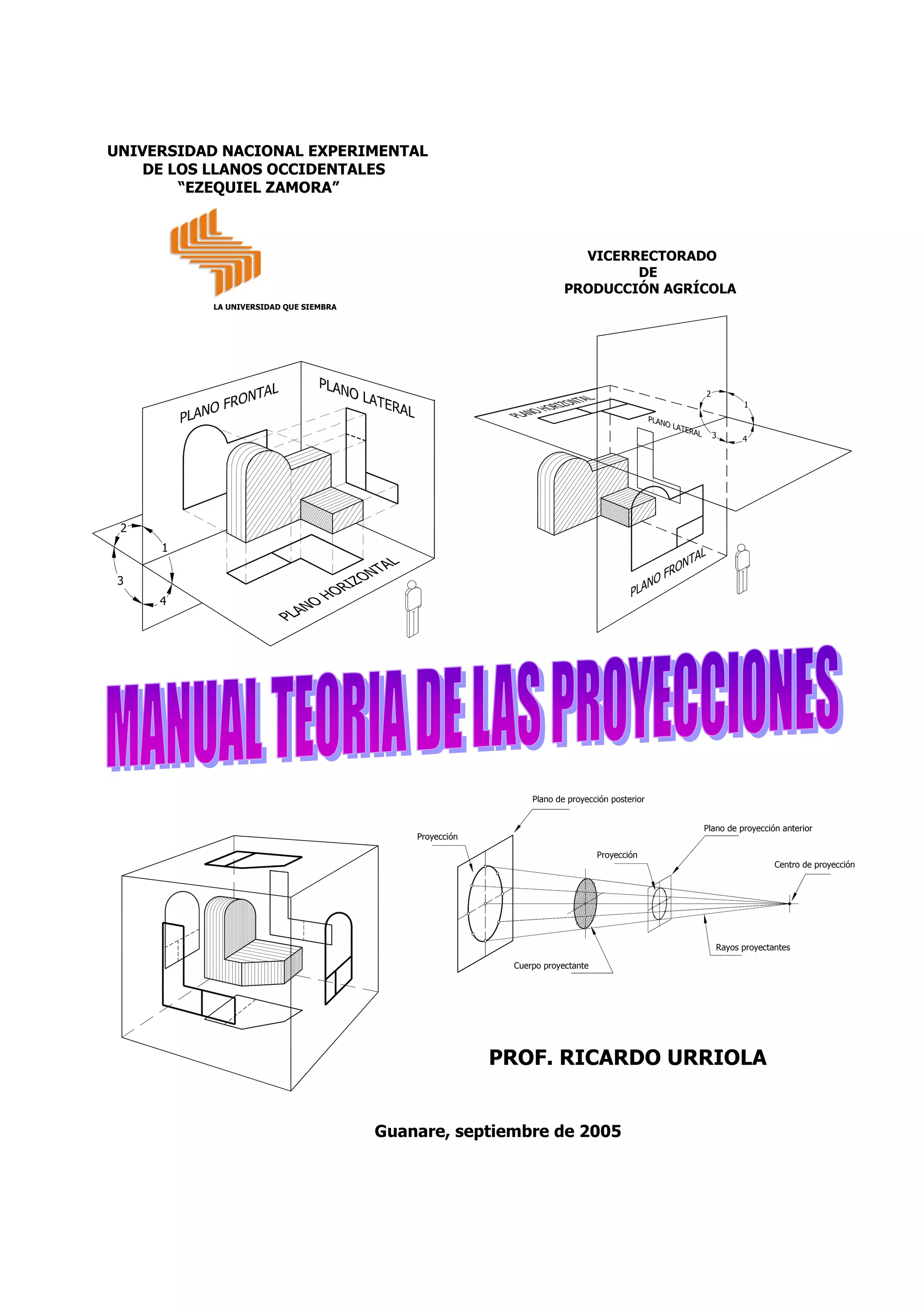 Portada guia teoria de proyecciones | PDF
