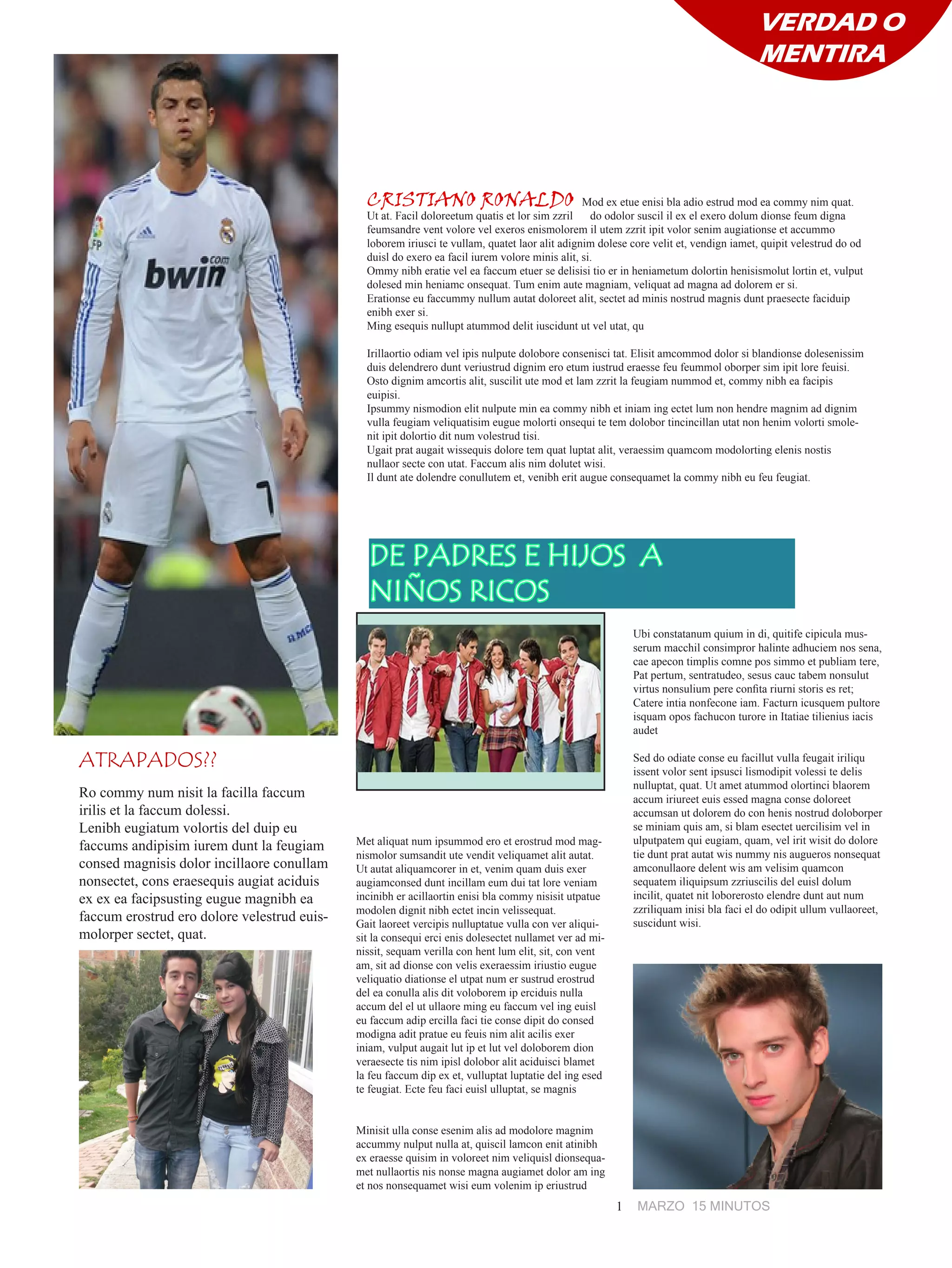 Portada revista en InDesign | PDF