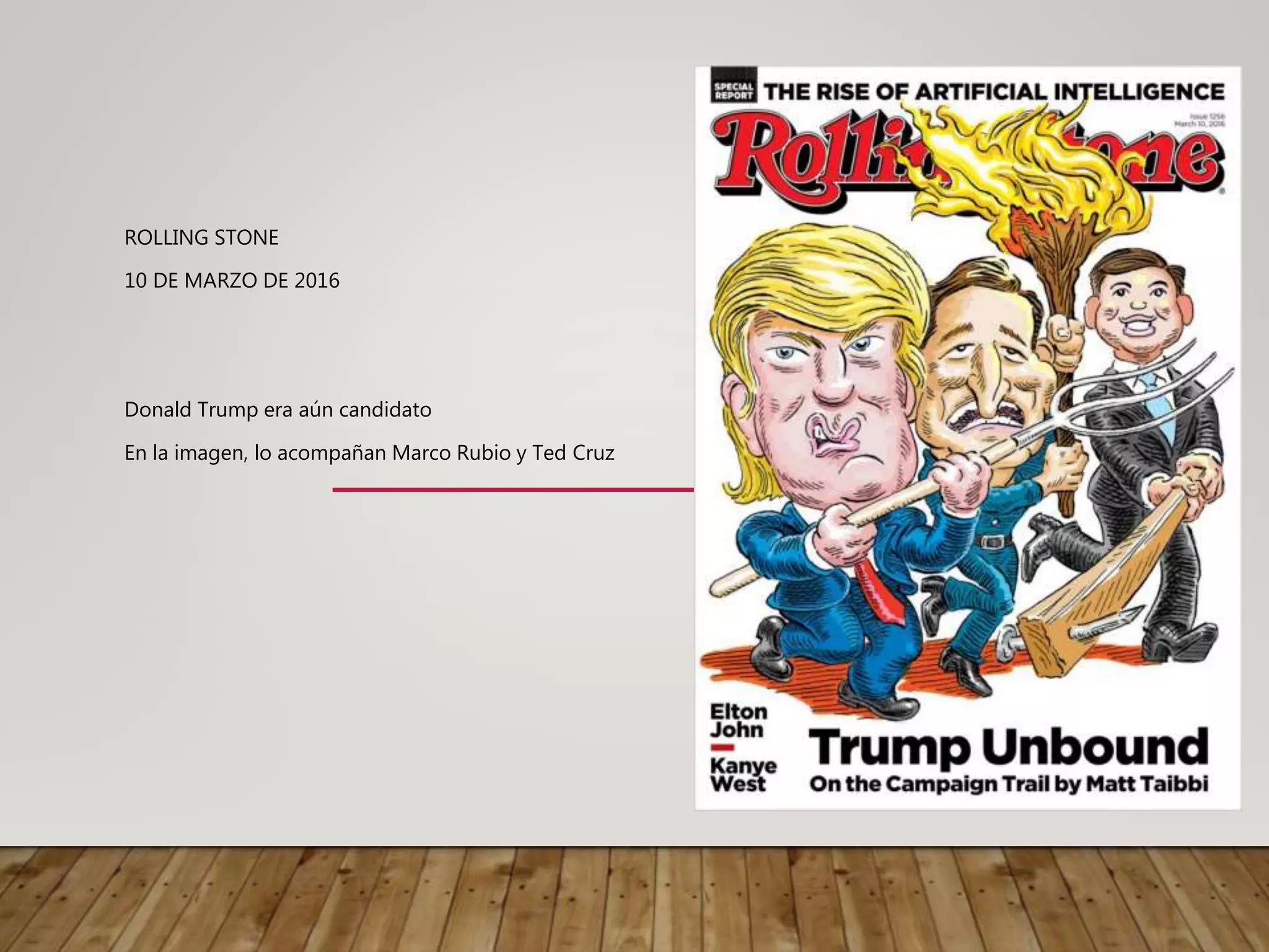 Portadas ilustradas de Donald Trump | PPT