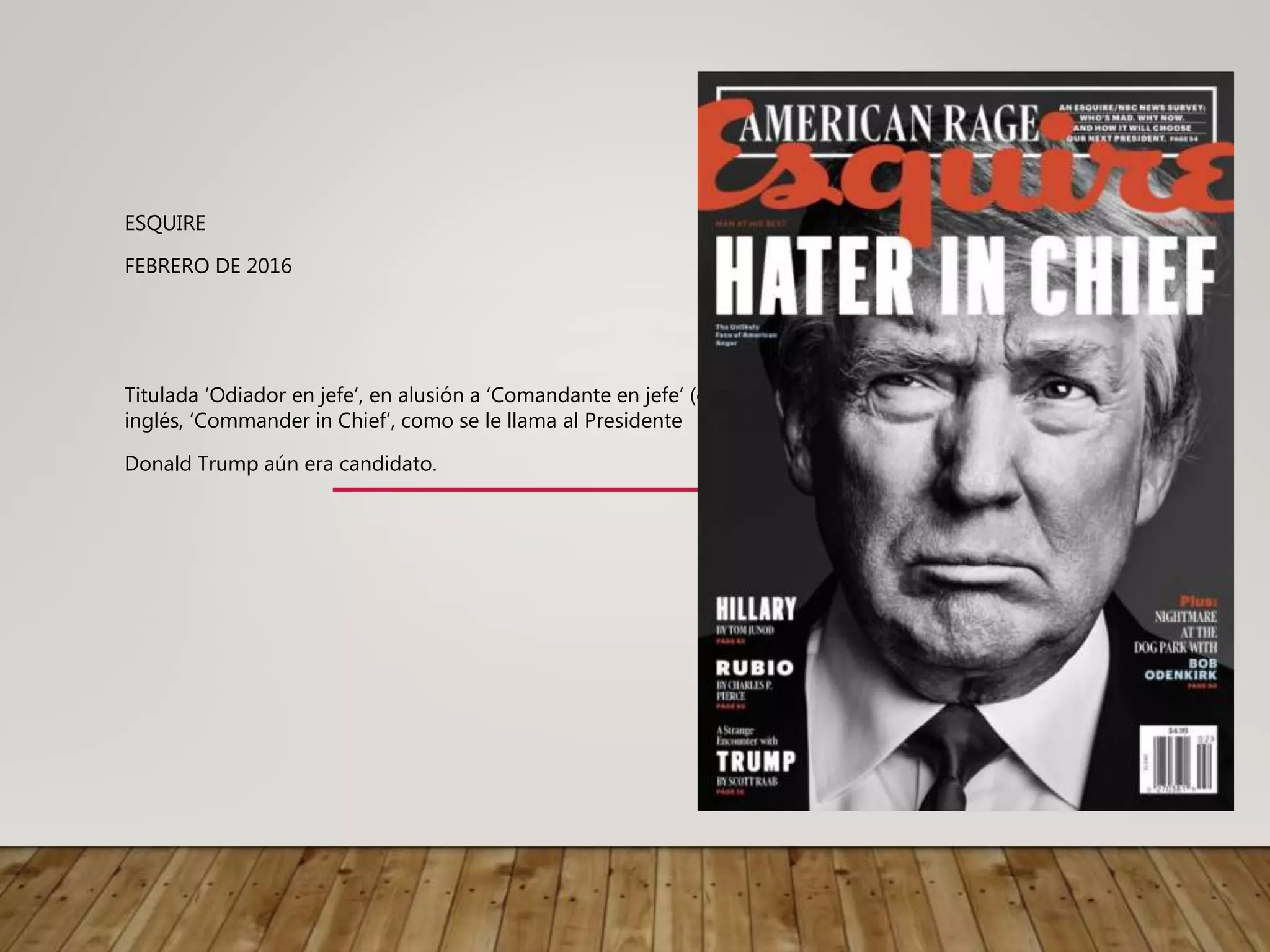 Portadas ilustradas de Donald Trump | PPT