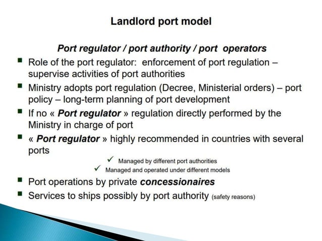 Port administration&ownership&management | PPTX
