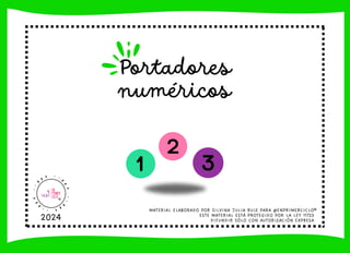 Portadores numéricos para el salon, matematicos | PDF