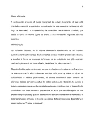 Tesis Portafolio de evidencia | PDF
