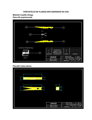 Portafolio de planos explosionado en cad | PDF