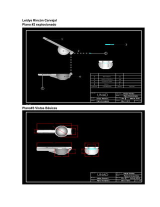 Portafolio de planos explosionado en cad | PDF