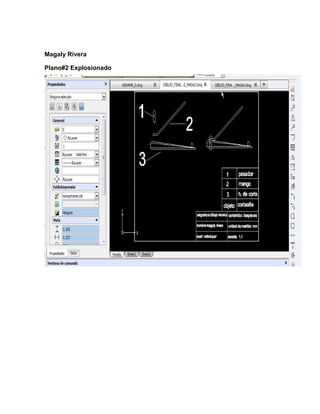 Portafolio de planos explosionado en cad | PDF
