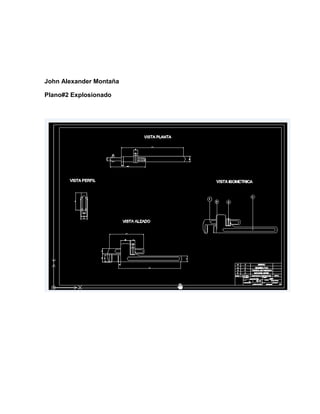 Portafolio de planos explosionado en cad | PDF