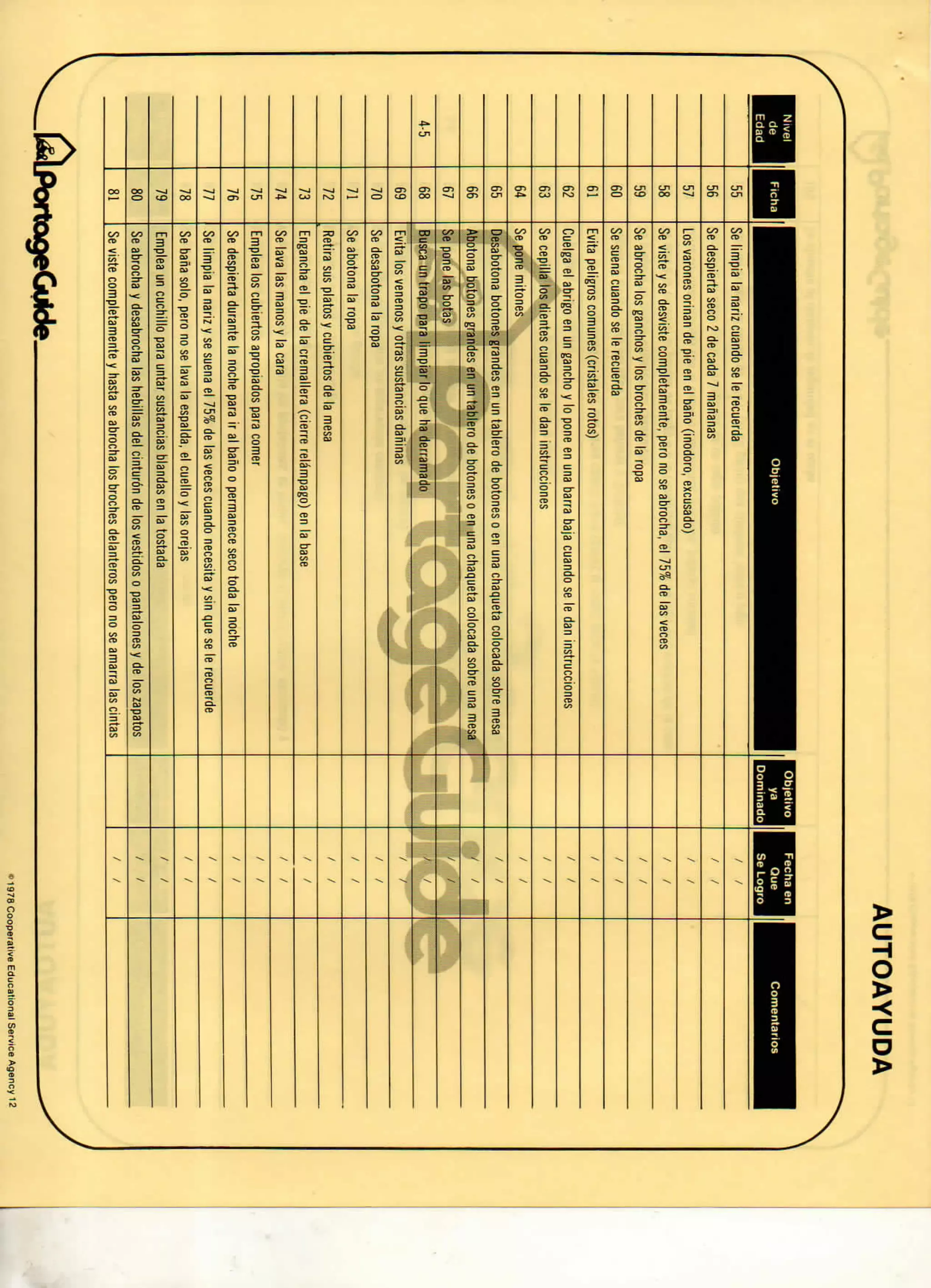 Portage completo | PDF