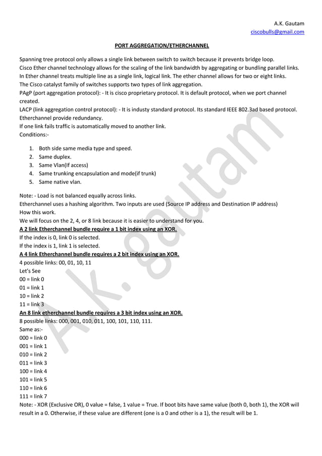 Port aggregation | PDF | Computer Networking | Computing