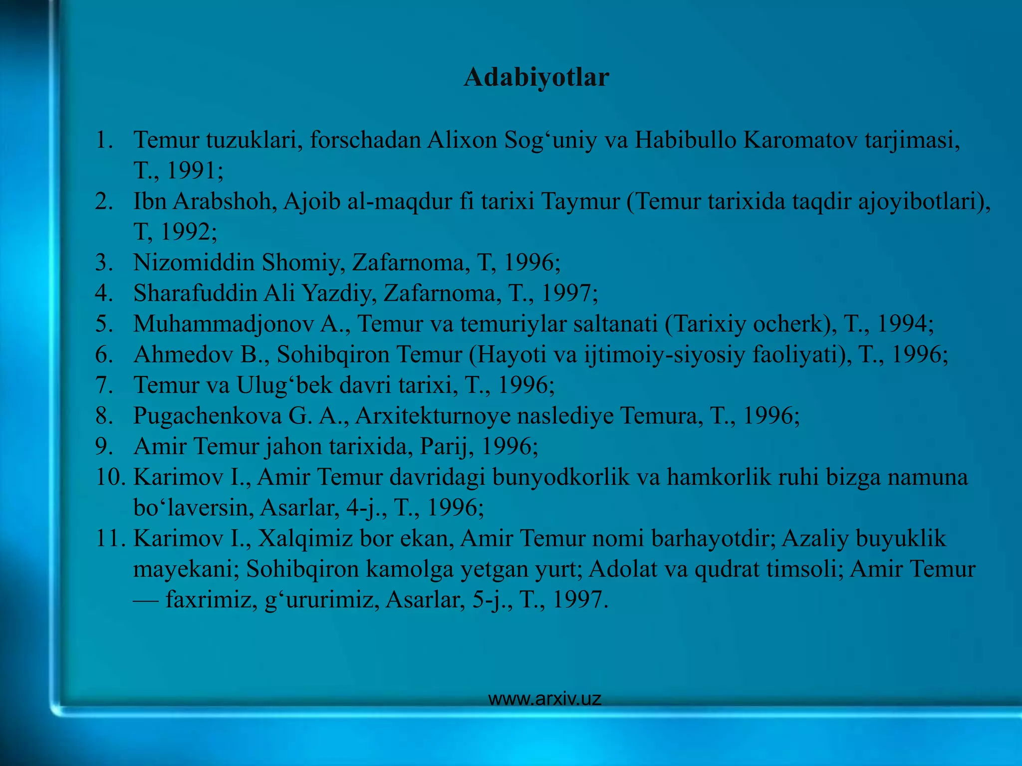 portal.guldu.uz-Amir Temur.ppt