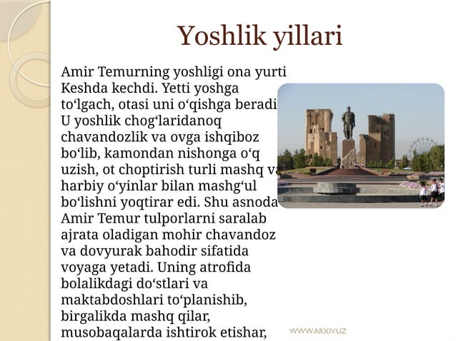 portal.guldu.uz-Amir Temur va Temuriylar davlati.pptx