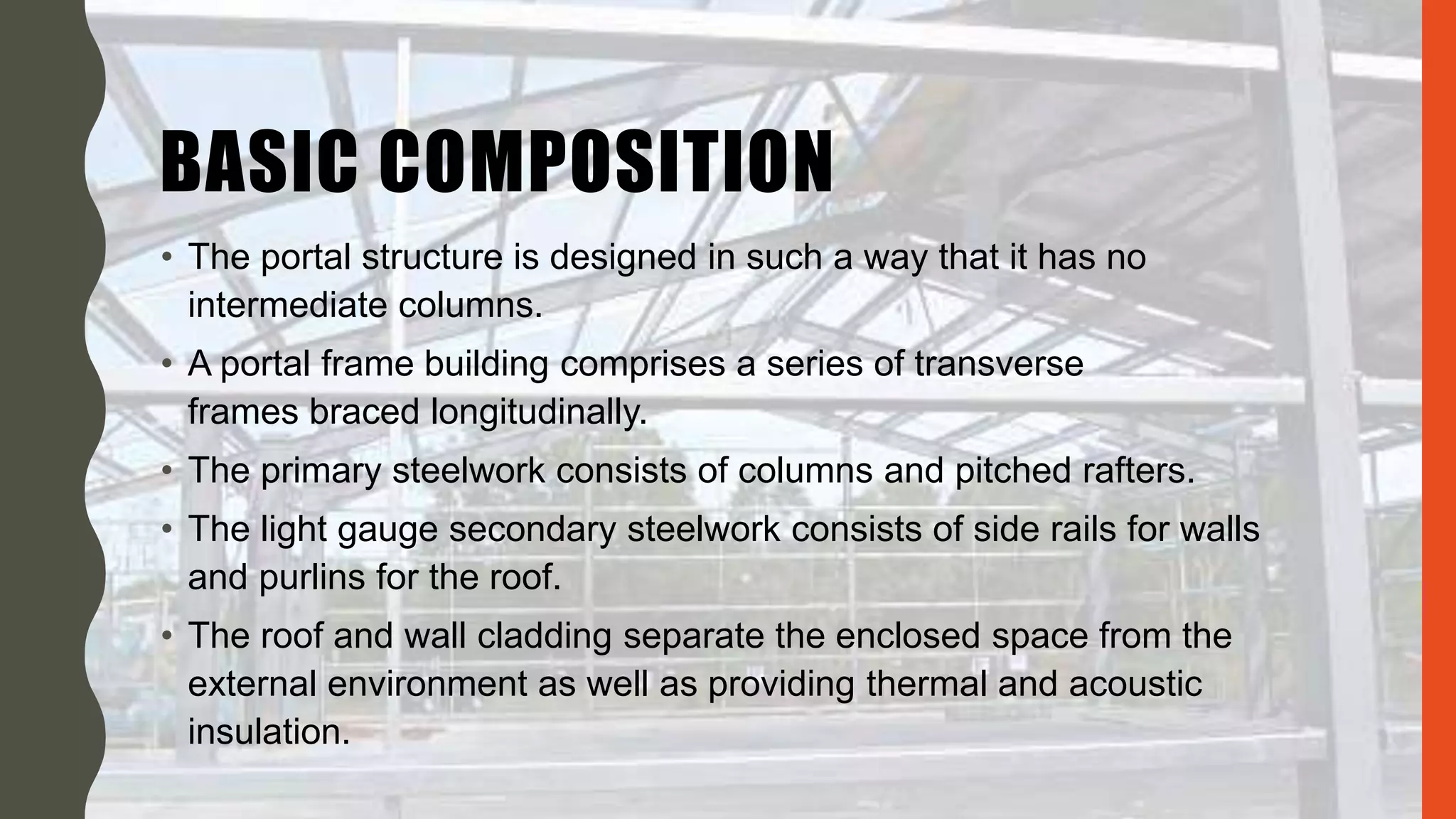 PORTAL FRAME- Structural systems | PPTX