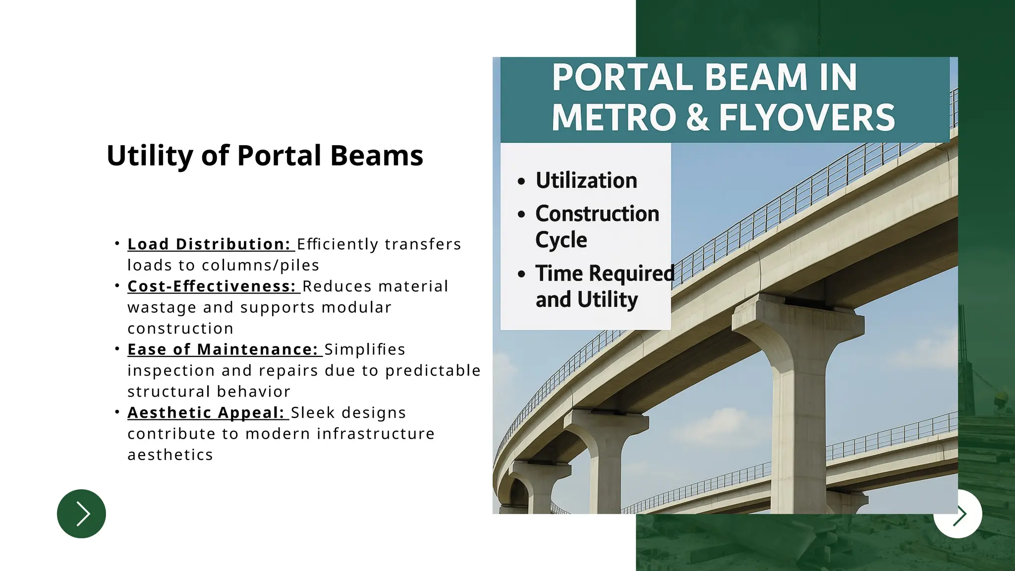 Portal Beam Utilization in Metro & Flyovers.pptx