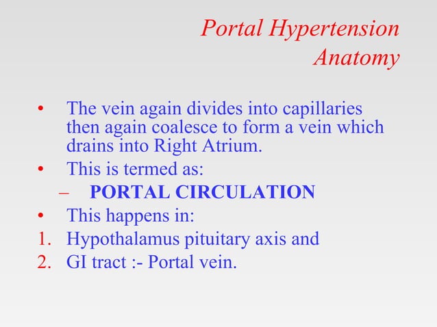 Portal circulation.pptx | Heart and Cardiovascular Diseases | Diseases ...