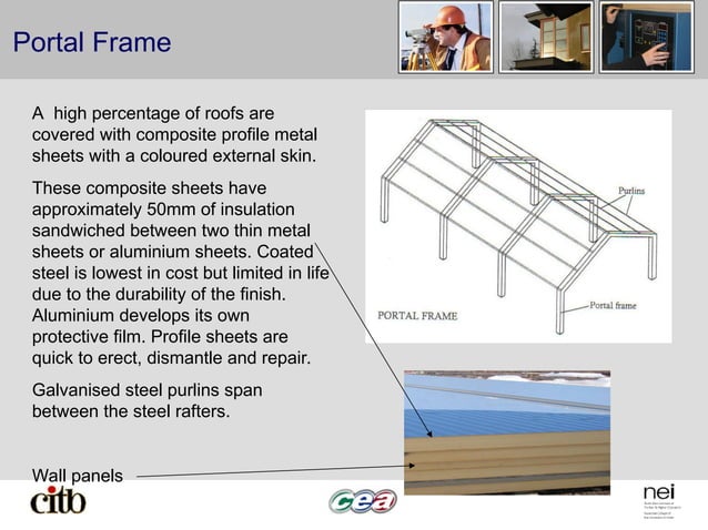 Portal Framed Construction Architecture Sem9 | PPT