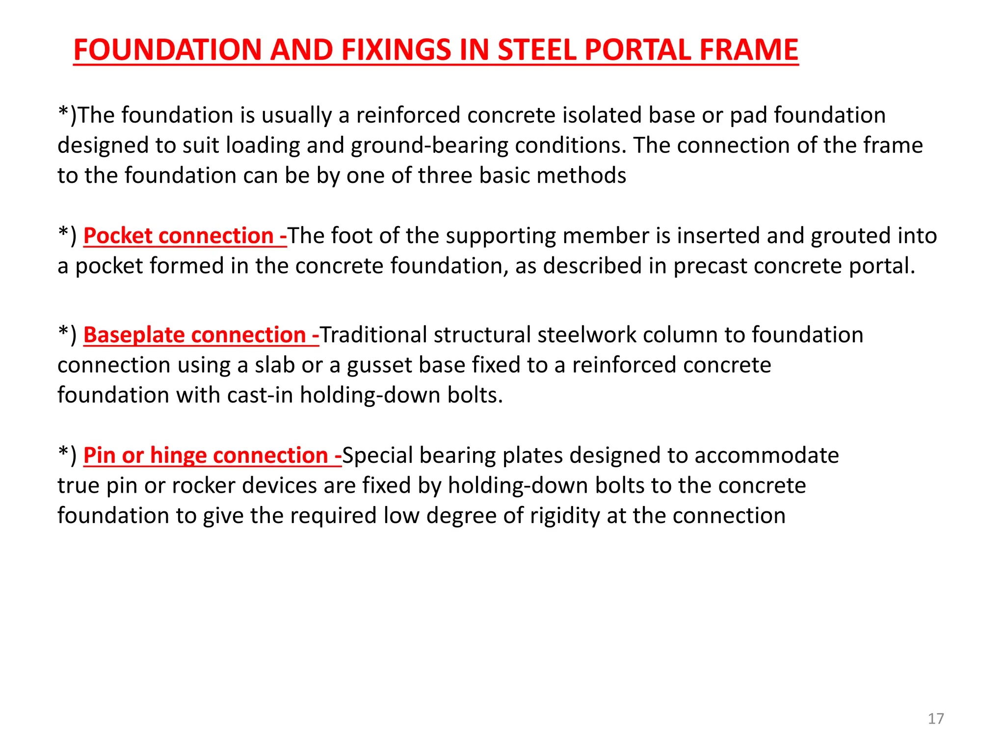 PORTAL FRAMES BUILDING CONSTRUCTION B.ARCH