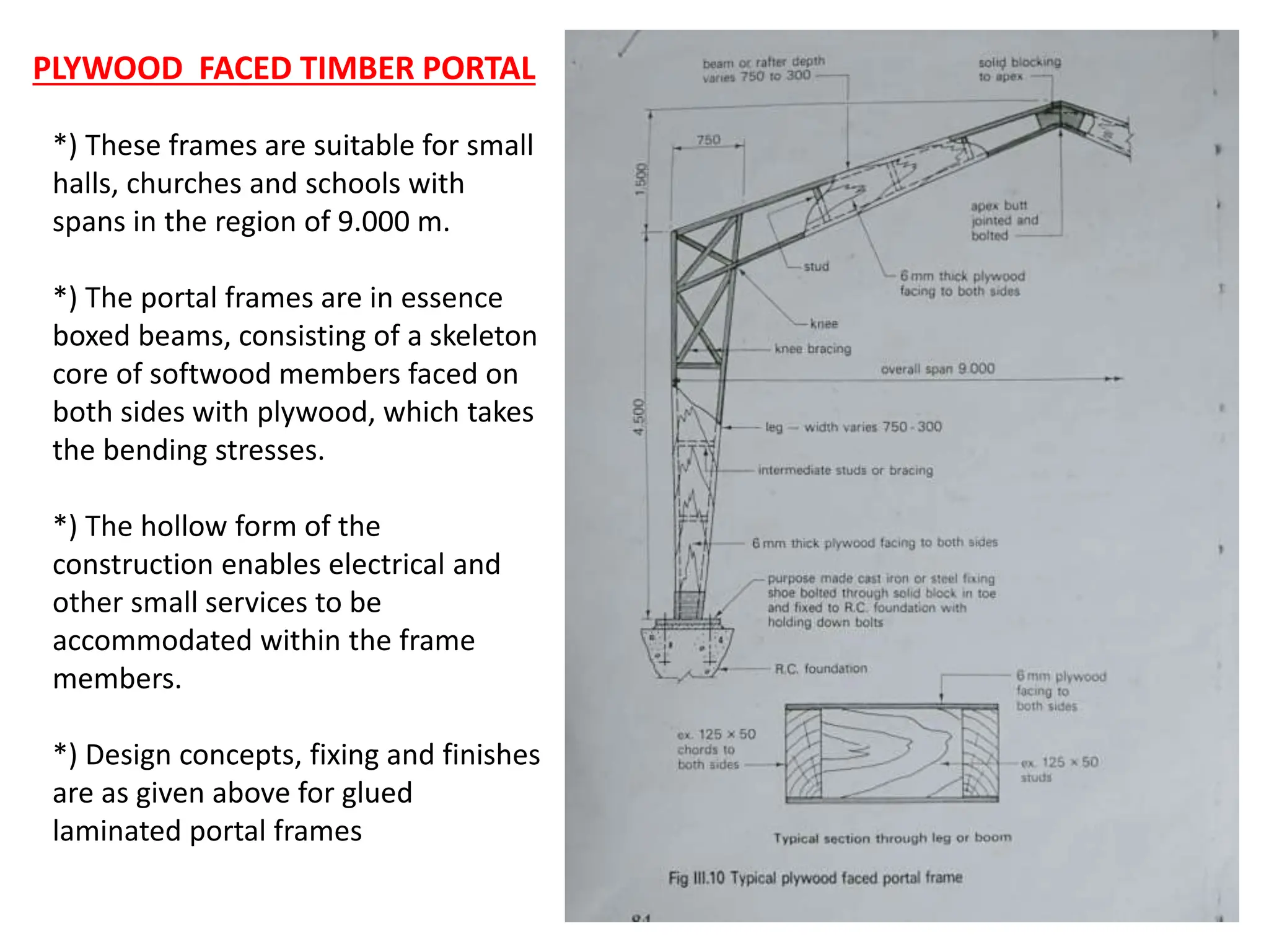 PORTAL FRAMES BUILDING CONSTRUCTION B.ARCH