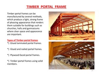 PORTAL FRAMES BUILDING CONSTRUCTION B.ARCH