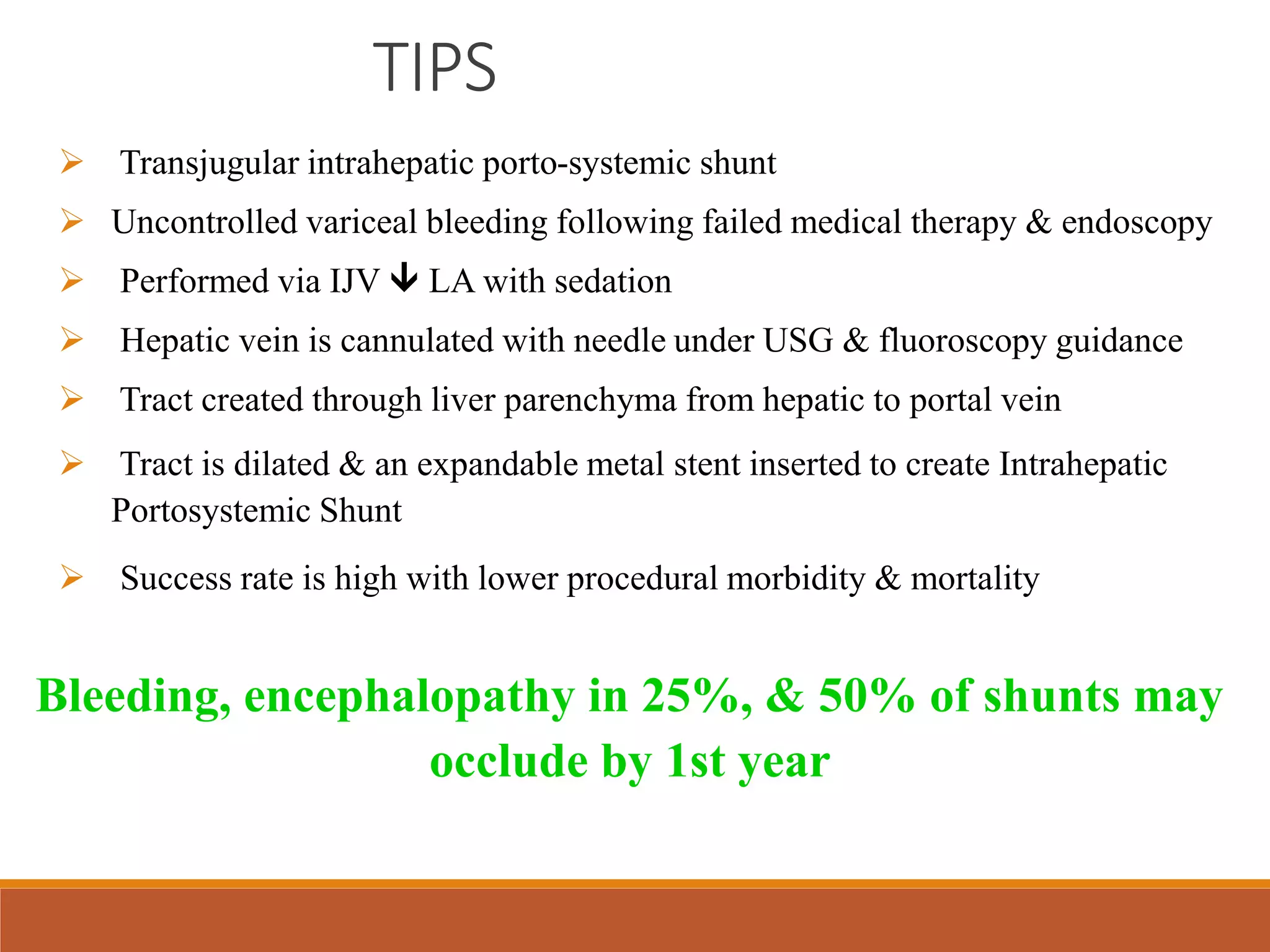 PORTAL HTN spleno renal shunt.ppt