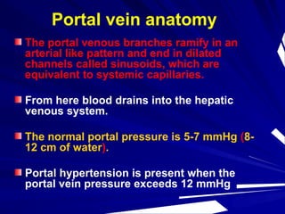 Chronic liver disease with Portal hypertension, pathogenesis clinical ...