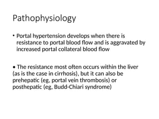 SLIDE ON PORTAL HYPERTENSION (GASTROENTEROLOGY ) | PPT