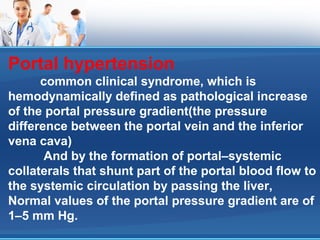 Portal hypertension | PPT