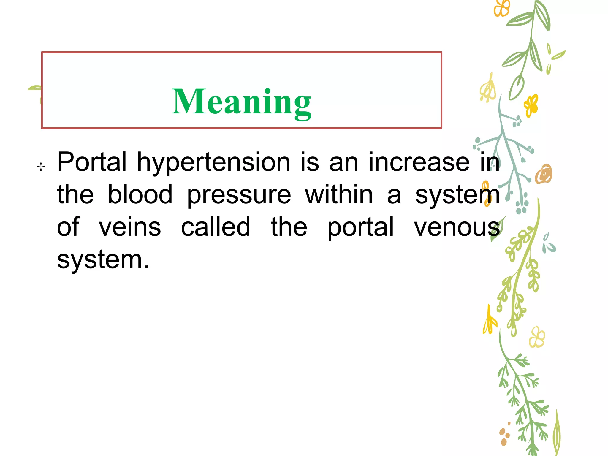 Portal hypertension | PPTX